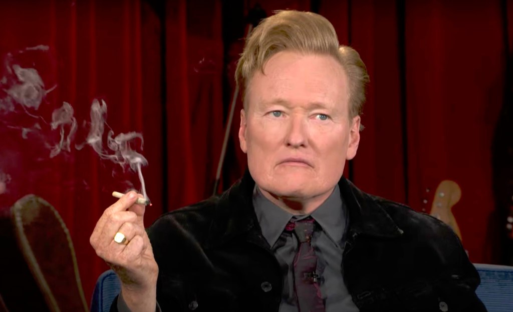 Conan Was Delightfully Awkward Smoking Weed With Seth Rogen On 'Conan'