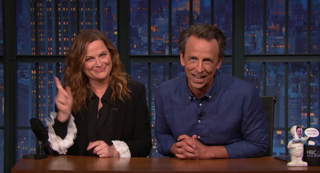 Amy Poehler And Seth Meyers Roasted The 'Old Billionaires' Space Race