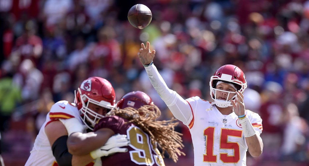 Patrick Mahomes Threw The Worst INT Of The Season Against Washington