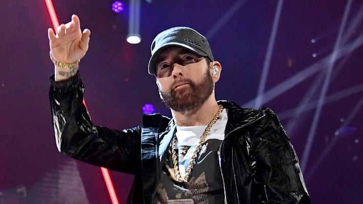 Eminem Accepts Rock And Roll Hall Of Fame Honor With Minions