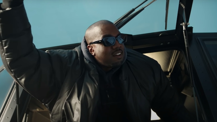 Kanye West Appears In A McDonald's Commercial In A Tank