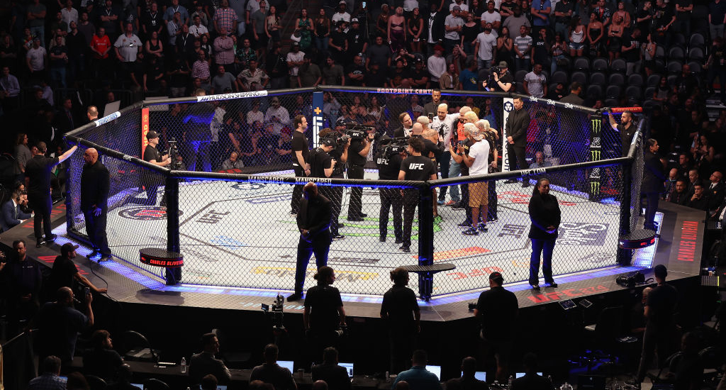 A Woman Rushed The UFC Octagon And Got Tossed Aside By Security