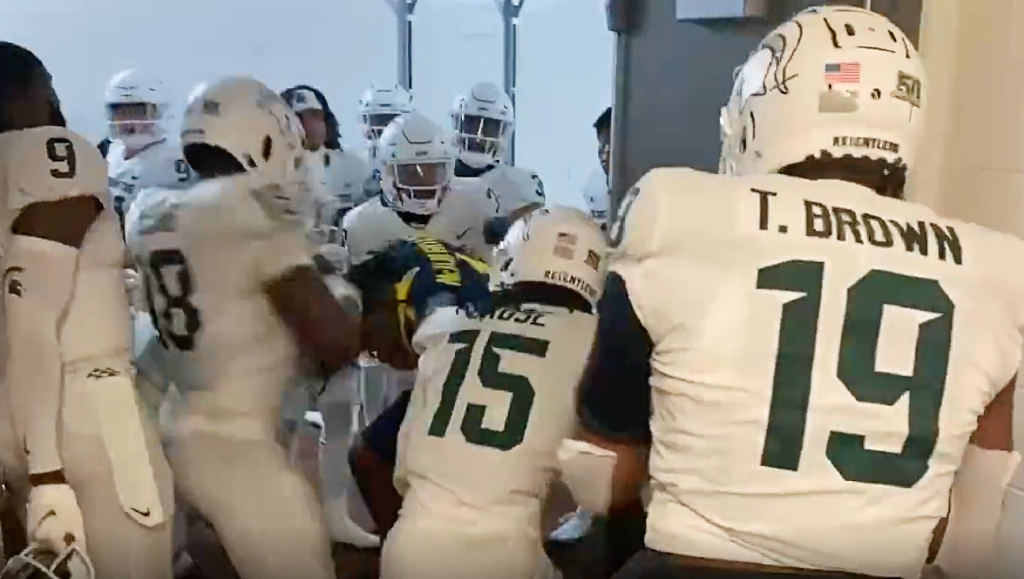 Michigan State Players Jumped A Michigan Player In The Tunnel