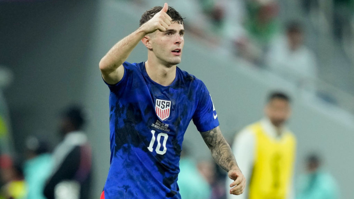 Pulisic Celebrates USMNT Getting Out Of Group From Hospital