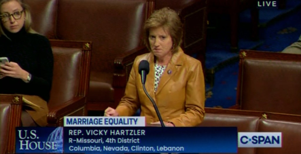 Watch Rep. Vicky Hartzler Cry Over Gay Marriage Bill