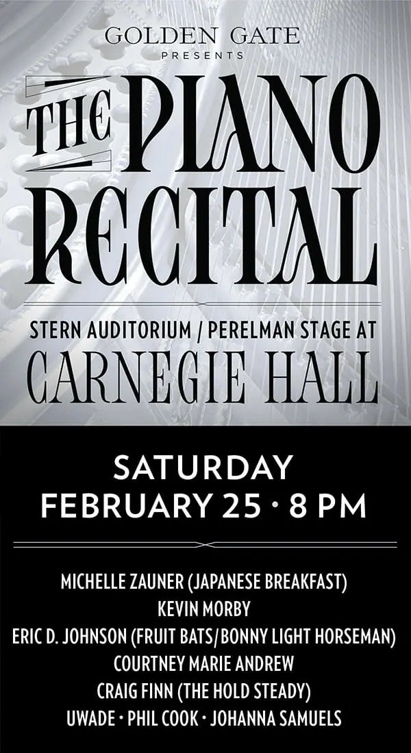 Carnegie Hall Piano Recital 2023 Lineup: Japanese Breakfast, Kevin Morby