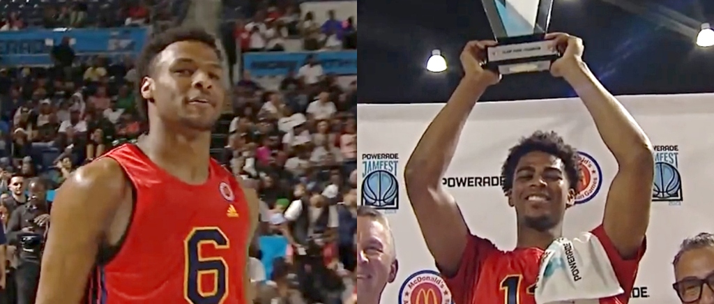Highlights: Sean Stewart Beats Bronny James In Dunk Contest
