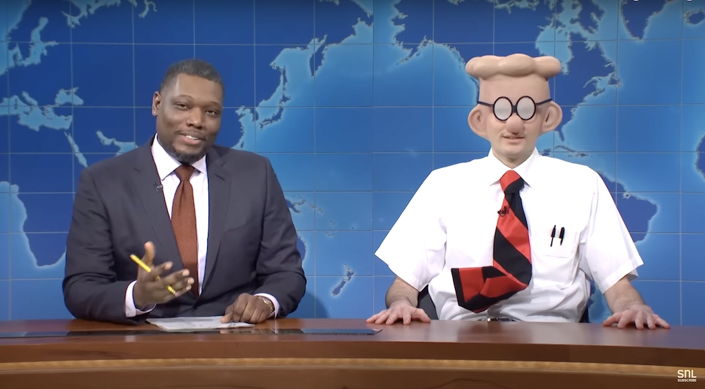 [WATCH] SNL' Weekend Update Brought On Dilbert Himself
