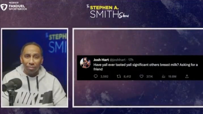 Stephen A Addressed Josh Hart's Tweet About Breast Milk