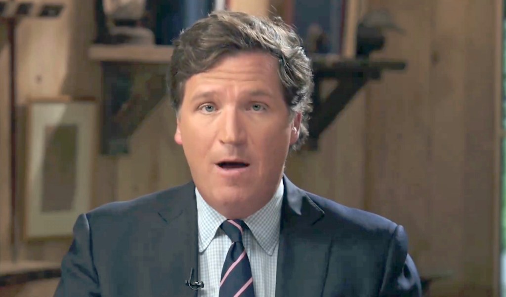 Tucker Carlson's Trump Defense On Twitter Show Is Deranged