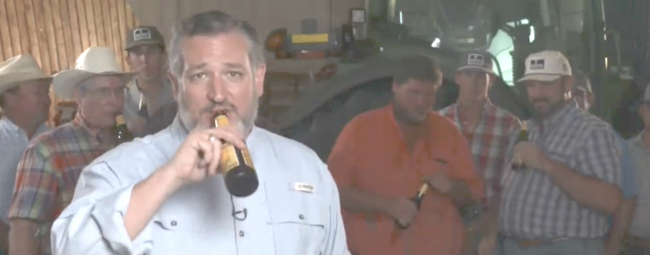 Ted Cruz Took World's Saddest Sip Of Beer In Awkward Protest