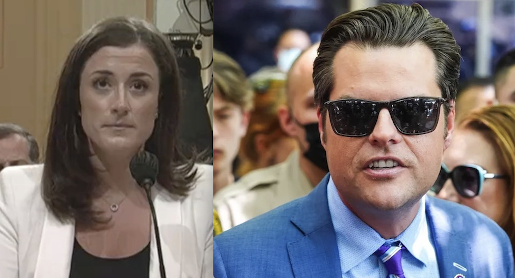 Cassidy Hutchinson Denies Matt Gaetz's Claims They Dated Cassidy Hutchinson Denies Matt Gaetz's Claims They Dated