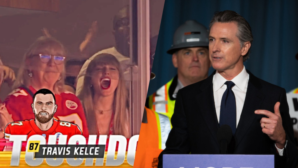 Gavin Newsom On Taylor Swift & Travis Kelce, GOP Debate