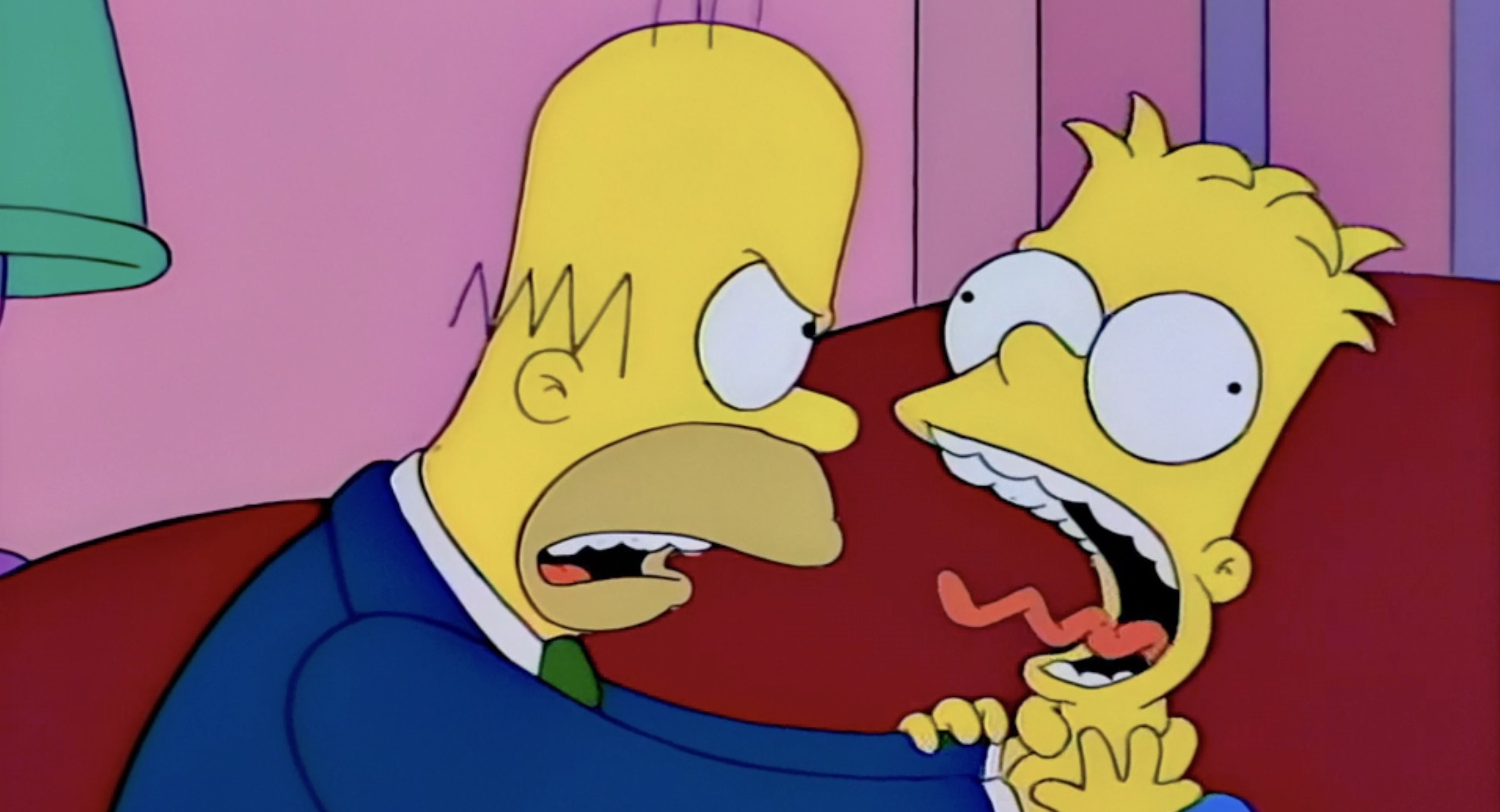 'Simpsons' Director Shared First Homer Choking Bart Drawing