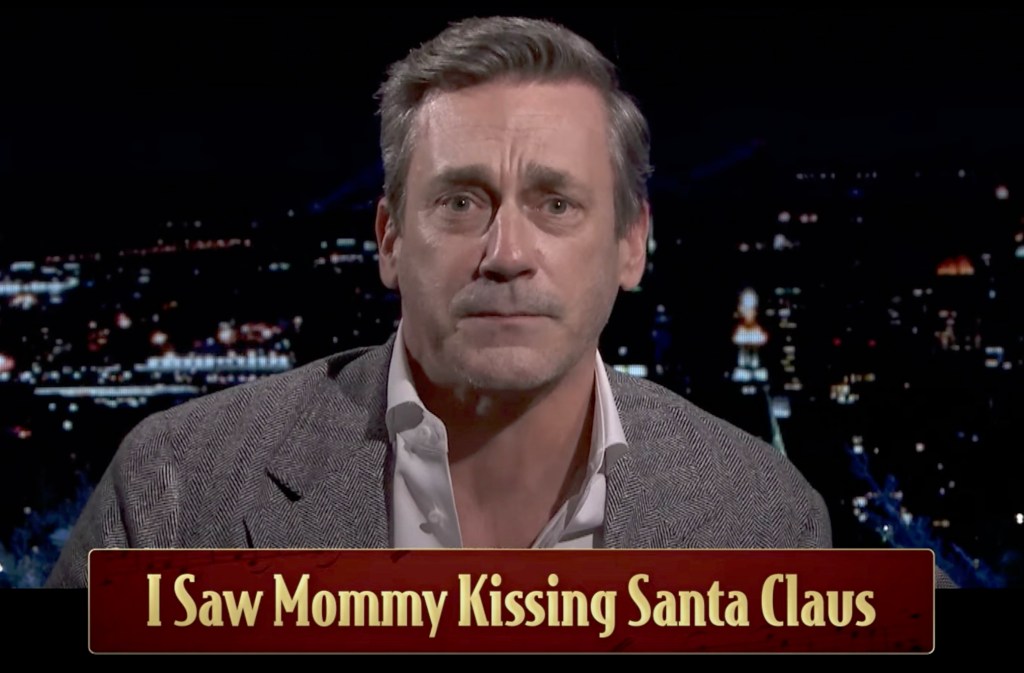 Jon Hamm Dramatically Read Christmas Songs On 'Tonight Show'