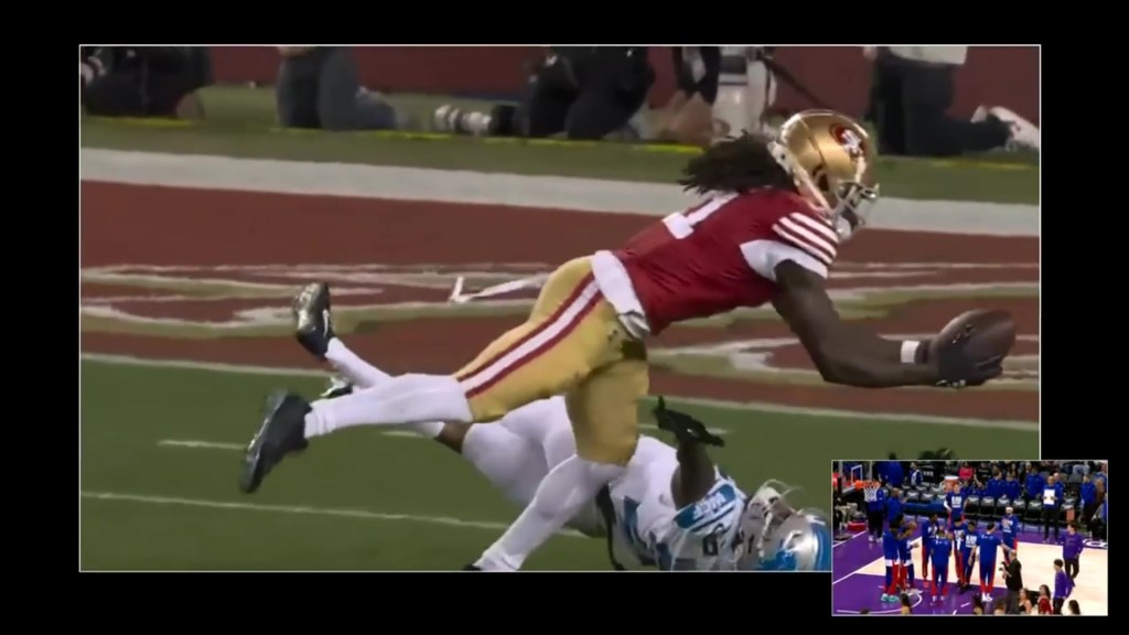 Kings Showed Aiyuk's Catch Against Lions Before Pistons Game