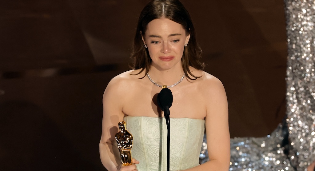 Emma Stone Looked Shocked To Win The Oscar For Best Actress