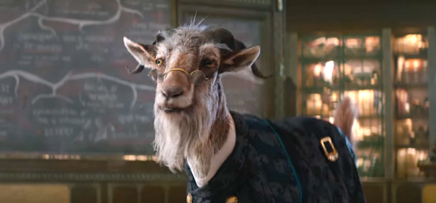 The MVP Of The Gravity-Defying 'Wicked Trailer Is... A Goat