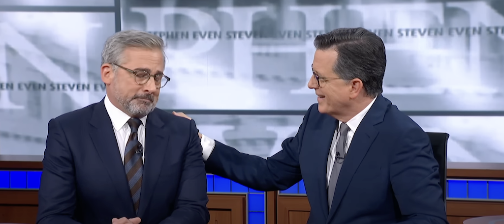 Stephen Colbert And Steve Carell Reunite For 'Even Stevphen'
