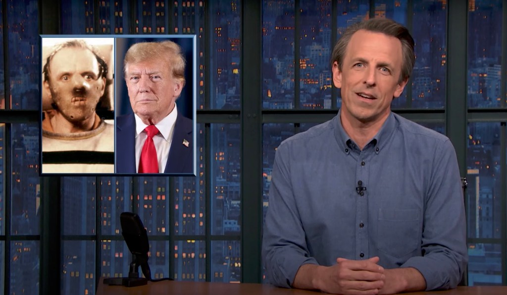 Seth Meyers Slams Donald Trump For Praising Hannibal Lecter Seth Meyers Slams Donald Trump For Praising Hannibal Lecter