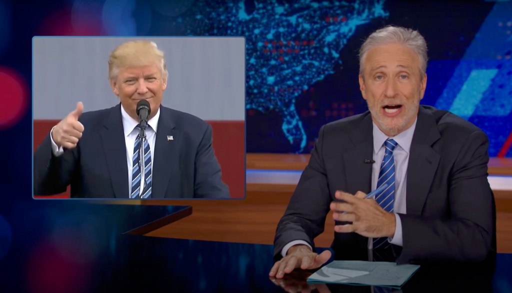 Jon Stewart Was Stunned By Trump Lie On 'The Daily Show'