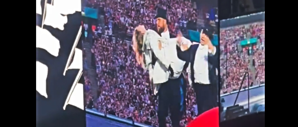 Travis Kelce Made His On-Stage Debut With Taylor Swift