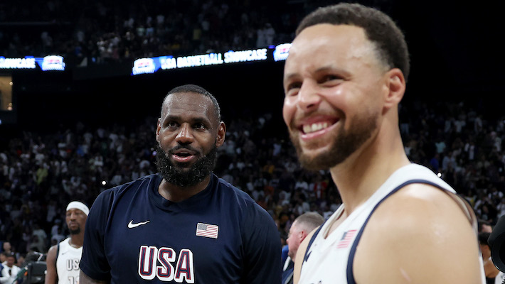 LeBron Is American Flag Bearer At Olympic Opening Ceremony