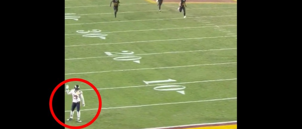 Bears DB Was Taunting Commanders Fans Mid-Play On Hail Mary