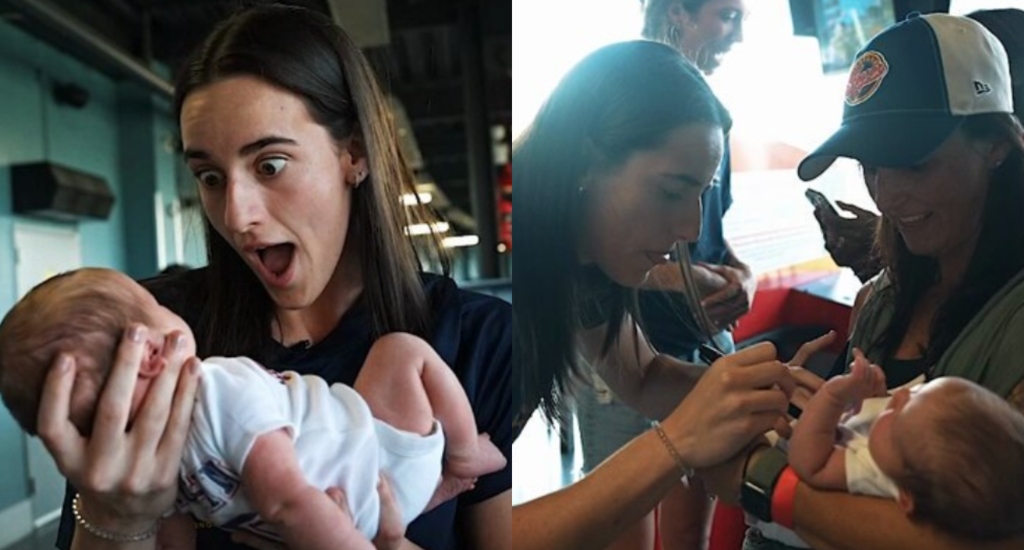 A Fever Fan Had Caitlin Clark Sign Their Two-Week-Old Baby