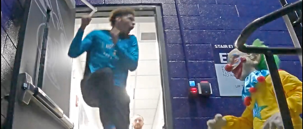 Hornets Scare LaMelo Ball With A Creepy Clown On Halloween