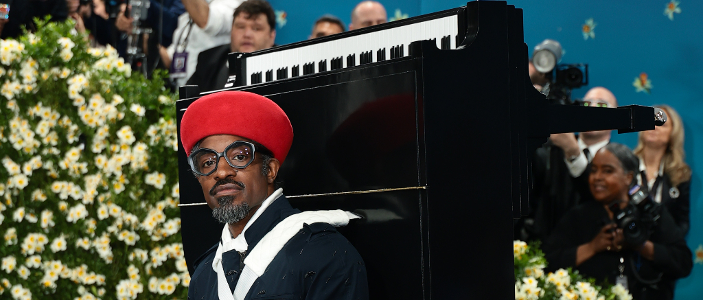 André 3000 Dresses As EP '7 Piano Sketches' Art At Met Gala
