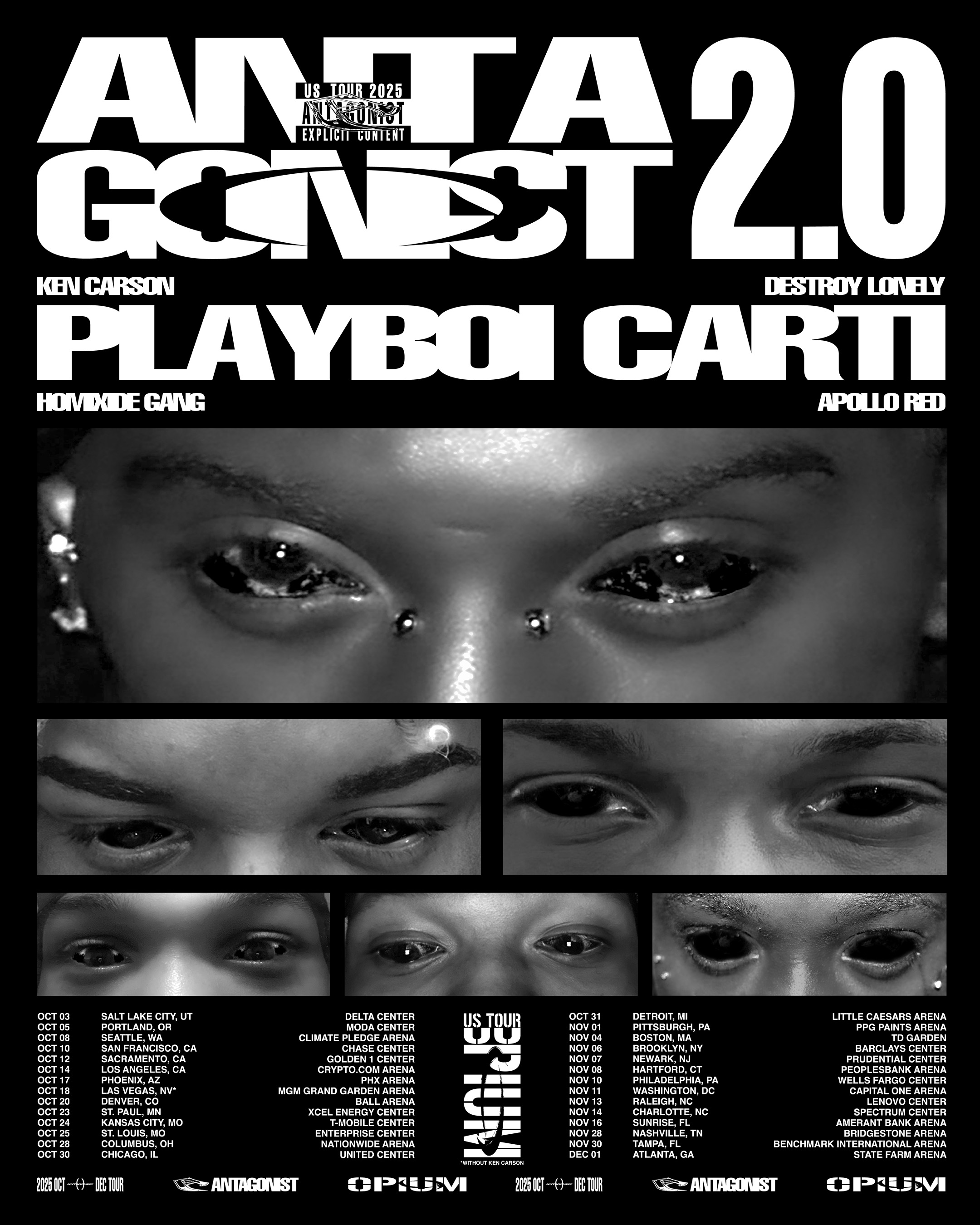 Playboi Carti Announces 2025 'Antagonist' Tour Dates