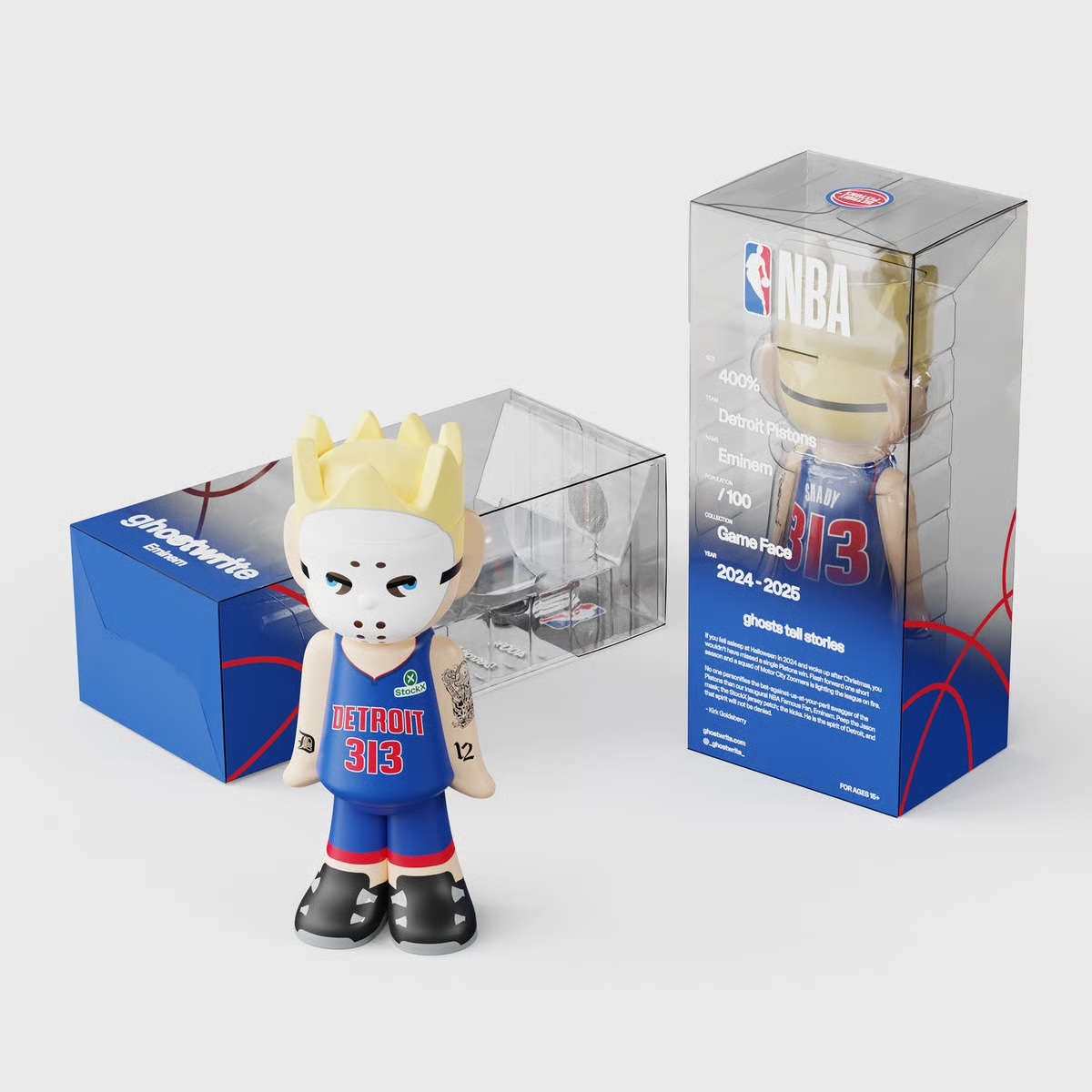 Eminem, Ghostwrite & Detroit Pistons 'Game Face' Merch